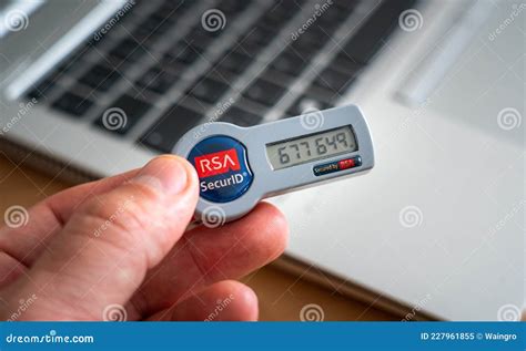 Rsa Securid Token Internet Security Editorial Image Image Of Network