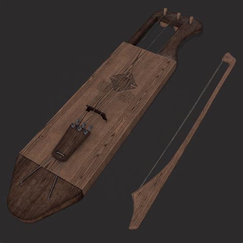 Nordic Tagelharpa 3d Model By Get Dead Entertainment