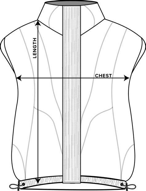 Size Guide Storm Shell Vest