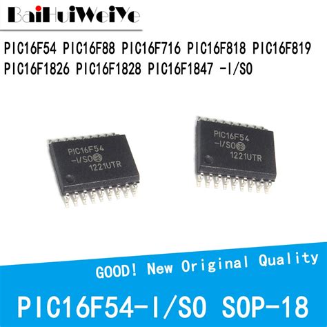 PIC16F54 I SO PIC16F54 PIC16F88 PIC16F716 PIC16F818 PIC16F819 PIC16F1826 PIC16F1827 PIC16F1828