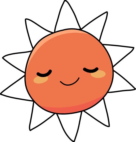 Cute Sun Cartoon Doodle Element 24703308 Png