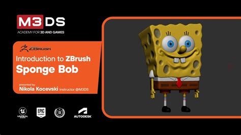 Spongebob Squarepants In Zbrush From Scratch Start To Finish Youtube