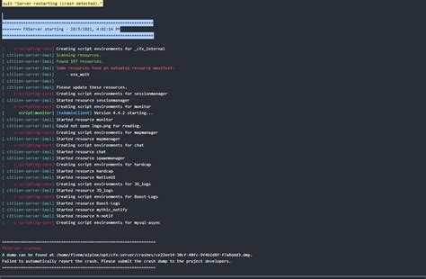 OPEN Fxserver Keeps Crashing And I Don T Know The Problem Server Discussion Cfx Re Community