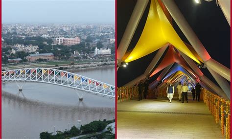 Ahmedabad Pm Modi Inaugurates Atal Bridge At Sabarmati Riverfront