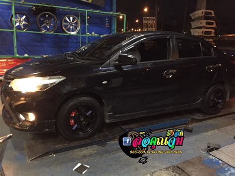 Vios จัดล้อ 15 Te37 7 Et 35 สีดำ ร้านล้อคุณจุมรังสิต