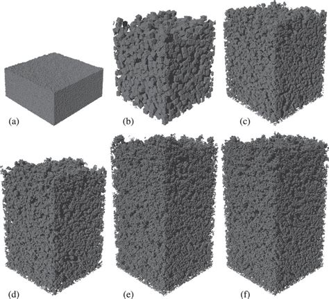 Off Lattice Model Evolution Of A Packing Containing N {{10} {6}} N Download Scientific