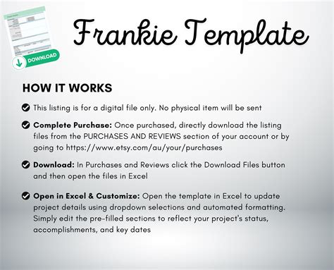 Excel Risk Tracker Template Project Management Tool Digital Download