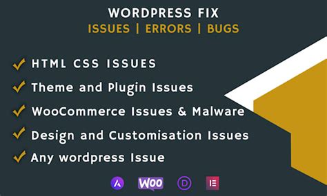Fix Wordpress Errors Bugs Or Issues And Create Elementor Pro Website