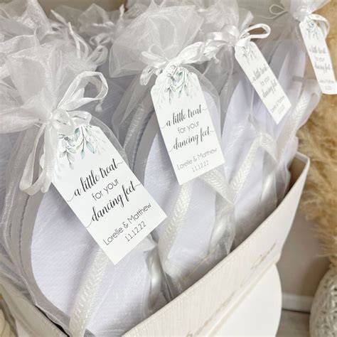 Liza Bulk Flip Flops And Organza Bags Bundle 20 Pairs Wedding Flip
