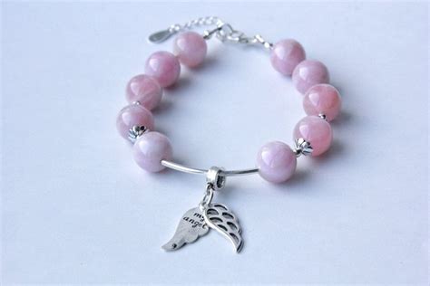 Браслет с мадагаскарским розовым кварцем Beaded Bracelets Jewelry Fashion Moda Jewlery