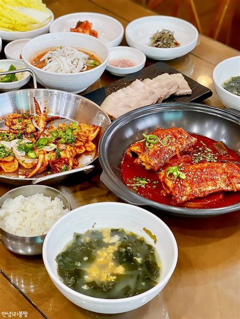 제주공항 근처 맛집 도라지식당 한상으로 맛보는 갈치조림 한치물회 돔베고기 네이버 블로그