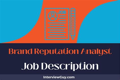 Brand Reputation Analyst Job Description [updated For 2024]