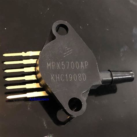 Single Port Gauge Pressure Sensor MPX AP Arduino Raspberry Pi NodeMCU IoT Nvidia