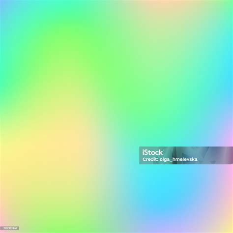 추상 배경입니다 레트로 가솔린 브로셔 샤이니 포일 진주빛 텍스처 네온 표면 모던 라이트 옐로우 메탈 그라데이션 홀로그램 텍스처 녹색 추상 배경 노랑에 대한 스톡 벡터 아트