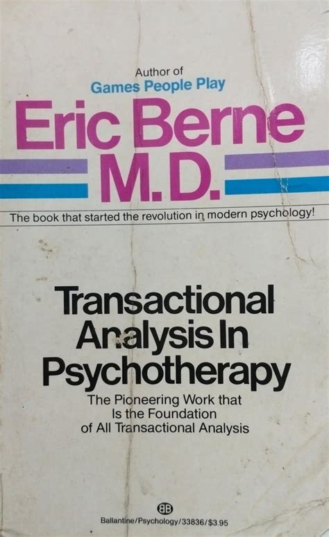 Transactional Analysis In Psychotherapy [rare Books] Best Of Used Books