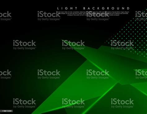 삼각형 배경입니다 3d 삼각형의 추상 구성 현대 녹색의 기하학적 배경은 절연 블랙 3차원 형태에 대한 스톡 벡터 아트 및 기타 이미지 3차원 형태 가리기 개념