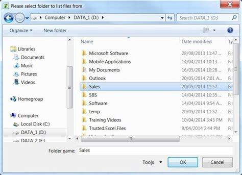 Create Hyperlinked List Of Files In Subfolders