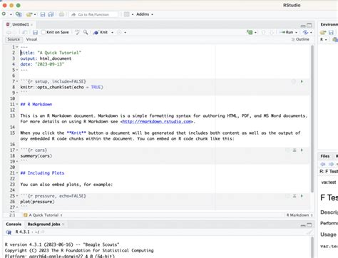 A Gentle Introduction To Using R Markdown