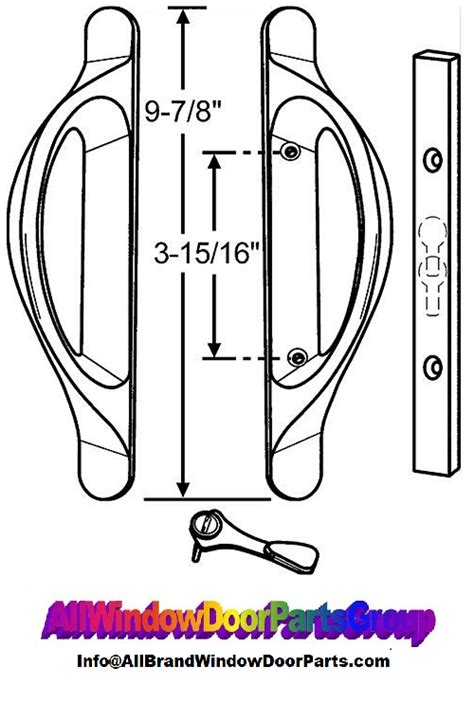Sliding Patio Door Replacement Handle Set Pgt Win Door Guardian All