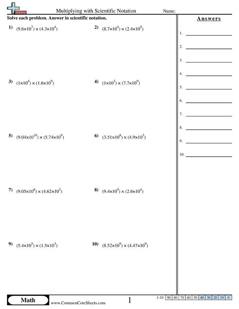 Multiplying With Scientific Notation 1 Answer In Scientific Notation 910 7 410 4 9