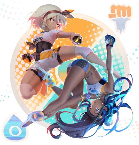 Pokémon Nessa Nessa サイトウ と ルリナ Bea And Nessa Pixiv ポケモン ポケット