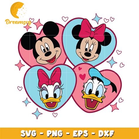 Mickey Minnie Daisy Donald Svg Bundle Dreamsvg Store