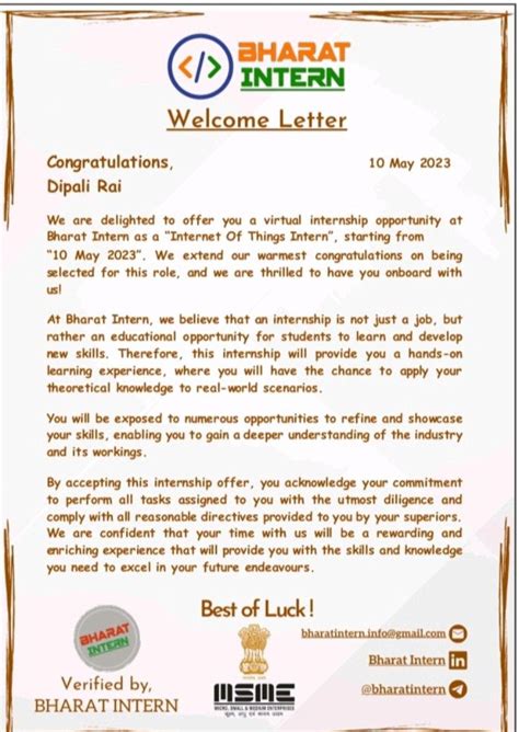 Dipali Rai On Linkedin Opportunity Internship Projects Intern Iot
