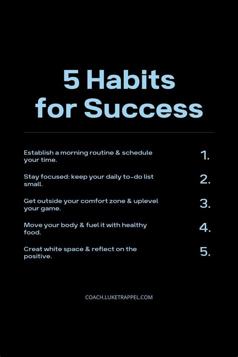 6 Success Habits That Help You To Improve Yourself Like Crazy Artofit