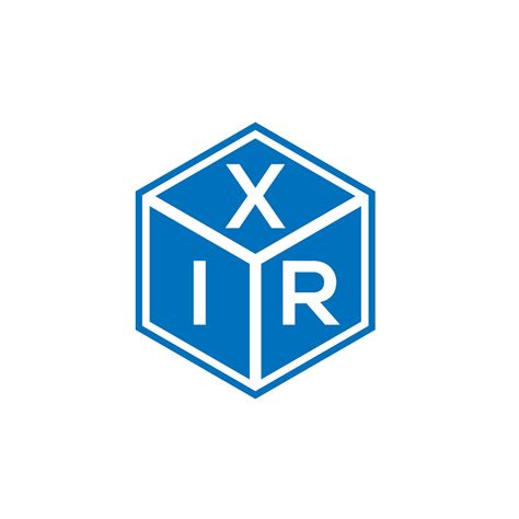 Xir Letter Logo Design On White Background Xir Creative Initials