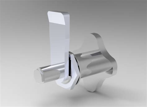 Solid Works 3d Cad Model Of Lever Latches With Knob A 10 Weight G 88