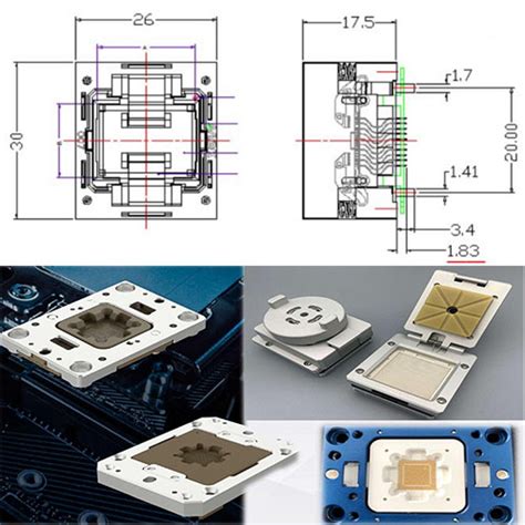 Test Socket For Bgalga Package Test Wsf Ic Test Solution