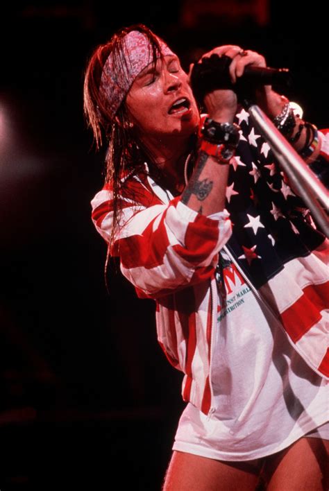 20 Photographs Of Axl Rose On The Stage In The 1980s And 1990s