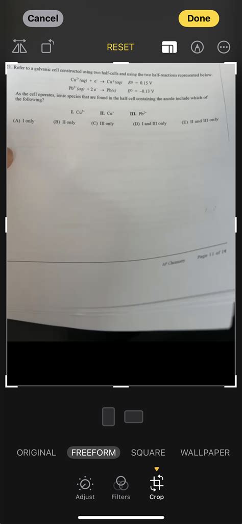 solved refer to a galvanic cell constructed using two