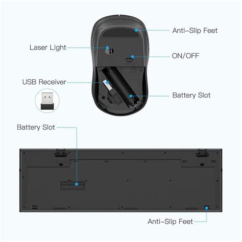Omoton Wireless Usb Keyboard Uk Layout Wk205 Computers And Tech Parts