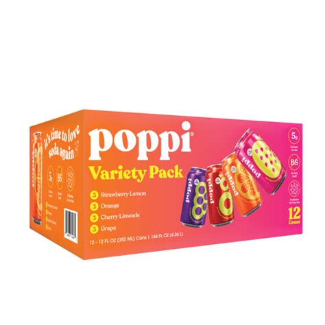 Poppi Prebiotic Soda Variety Pack Same Day Delivery Sams Club