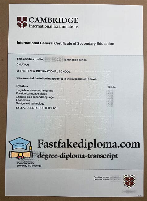 Where To Order Cambeidge Igcse Fake Certificate Buy A High Quality