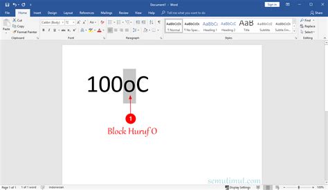 Cara Membuat Simbol Derajat Di Word Cara Gini