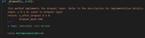 Def Dropoutu Prob This Method Implements The