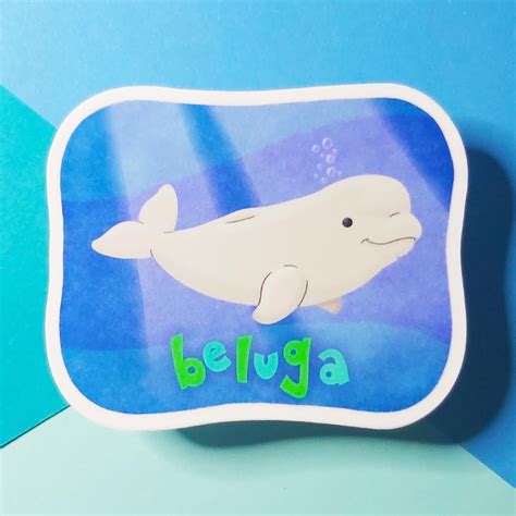 Beluga Whale Stickers Rsticker