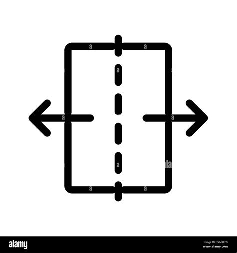 separating arrow in two part icon linear logo mark set collection in
