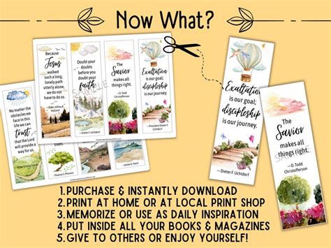 Printable Lds Bookmarks Lds Quotes Bible Verses Book Of Mormon