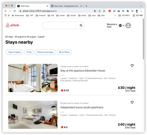 GitHub Origogi React Airbnb Clone