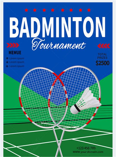 배드민턴 클럽 전단지 포스터 이미지 사진 466929189 무료 다운로드