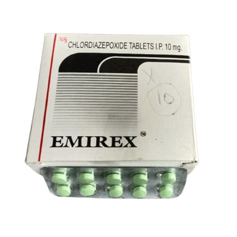 Chlordiazepoxide 10mg I P Tablet At 150 Box Anti Anxiety Drugs In