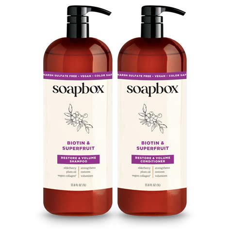 Biotin And Superfruit Volumizing Shampoo Conditioner Set 1 Liter