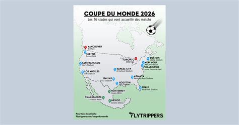 La Coupe du monde 2026 au Canada aux États Unis et au Mexique les 16