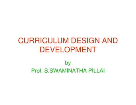 Theories Of Curriculum And Their Major Structure Pptx Education