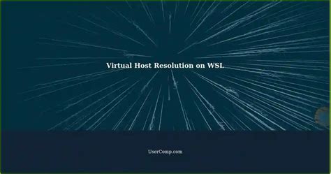 Resolving Virtual Host Local Domain On Windows 11 WSL