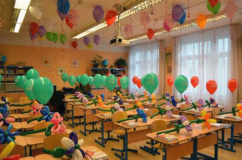 Оформление на 1 сентября украшение класса и школы