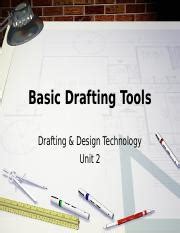 Basic Drafting Tools Ppt Basic Drafting Tools Drafting Design Technology Unit 2 Compass